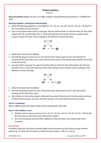 Mentally add and subtract numbers using efficient strategies - Extra ... Mentally add and subtract numbers using efficient strategies - Extra ...