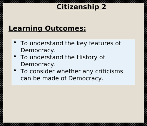 Introduction to Democracy - Citizenship | Teaching Resources