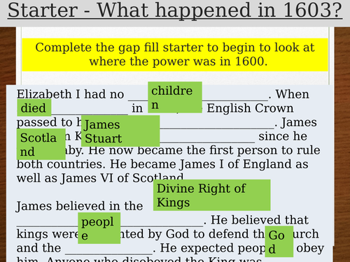 James I and the Gunpowder Plot | Teaching Resources