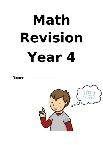 Year 4 Maths Revision Worksheets