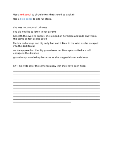 Merida Disney Brave KS2 proof read and edit activity | Teaching Resources