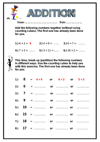 KS1 Addition Worksheet | Teaching Resources
