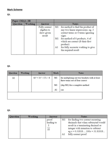 Edexcel Paper 3 2019 Booster | Teaching Resources