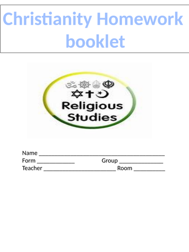 Christianity work booklet Religious Studies | Teaching Resources