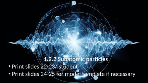 1.2.2 Subatomic particles (AQA 9-1 Synergy) | Teaching Resources 1.2.2 Subatomic particles (AQA 9-1 Synergy) | Teaching Resources
