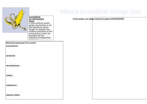 What is Surrealism Worksheet | Teaching Resources