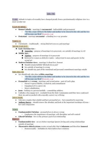 A-Level OCR Ethics Notes | Teaching Resources A-Level OCR Ethics Notes | Teaching Resources
