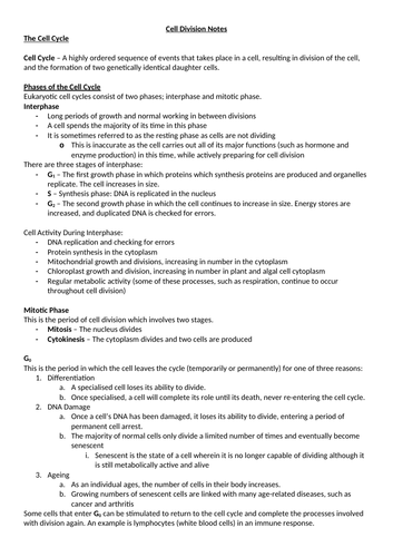 Notes on all of OCR A Biology A Level | Teaching Resources