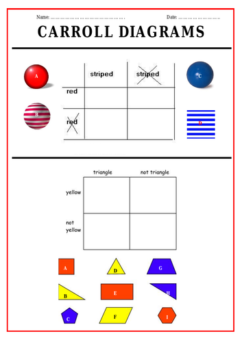 Carroll Diagrams Worksheet | Teaching Resources