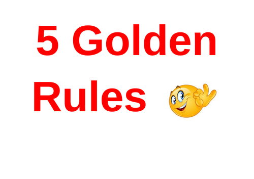 Behaviour Golden Rules Poster | Teaching Resources