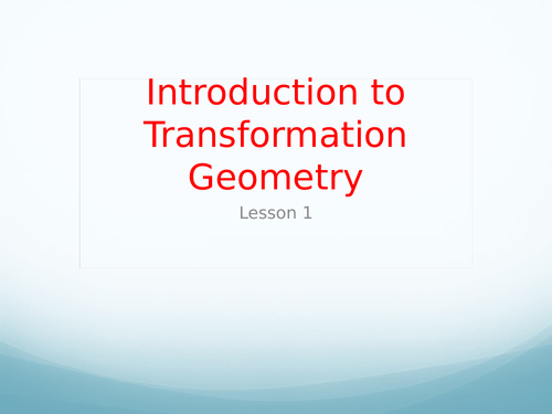 Transformation Geometry Resources | Teaching Resources