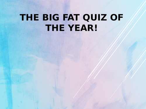 End of Year Quiz 2019 | Teaching Resources End of Year Quiz 2019 | Teaching Resources