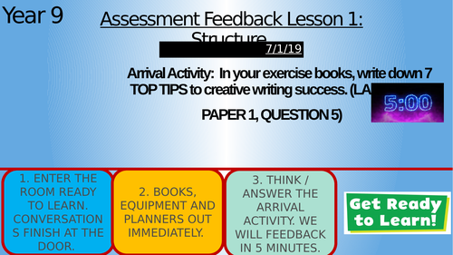 Creative Writing: Structure and Language | Teaching Resources