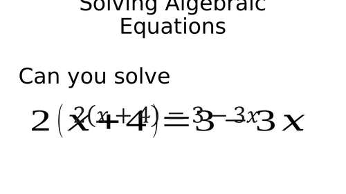 Linear equations with algebra discs | Teaching Resources