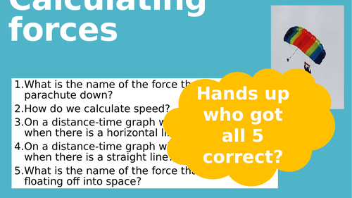 Secondary force and motion resources