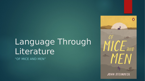 Language Through Lit Of Mice and Men | Teaching Resources