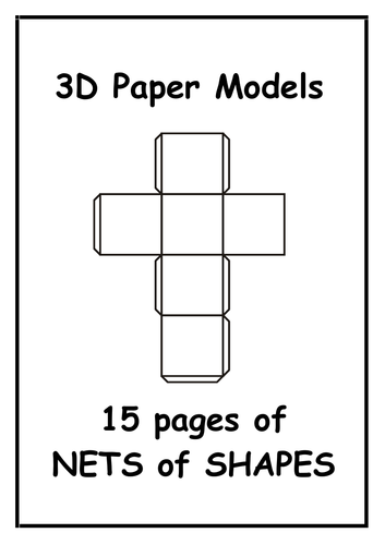 3D Paper Models Booklet | Teaching Resources