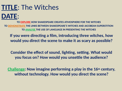 Macbeth Three Witches Act 1 Scene 1