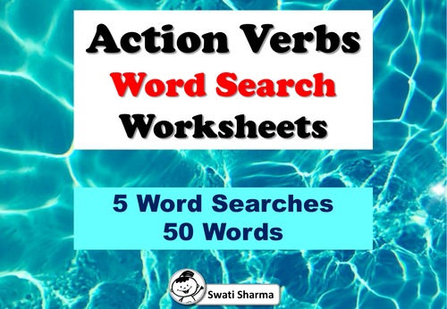 Action Verbs, Word Search Worksheets | Teaching Resources