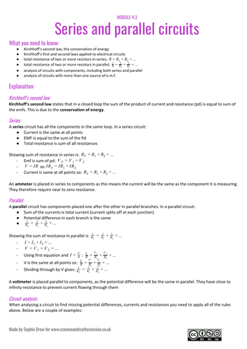 Circuit analysis A Level physics sheet | Teaching Resources Circuit analysis A Level physics sheet | Teaching Resources