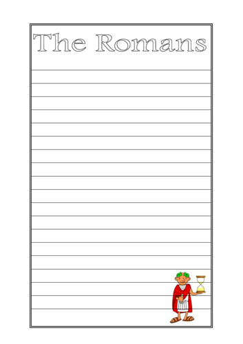 The Romans Writing Paper | Teaching Resources