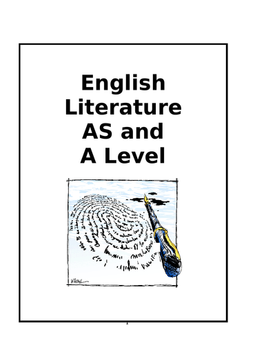 A Level English Literature handbook for students | Teaching Resources