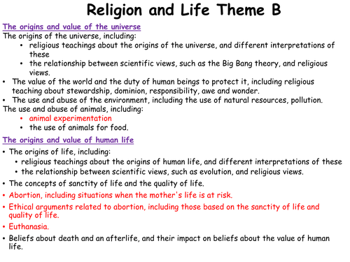 RELIGIOUS STUDIES(RS) RELIGION AND LIFE REVISION PACK - AQA 9-1 GCSE ... RELIGIOUS STUDIES(RS) RELIGION AND LIFE REVISION PACK - AQA 9-1 GCSE ...