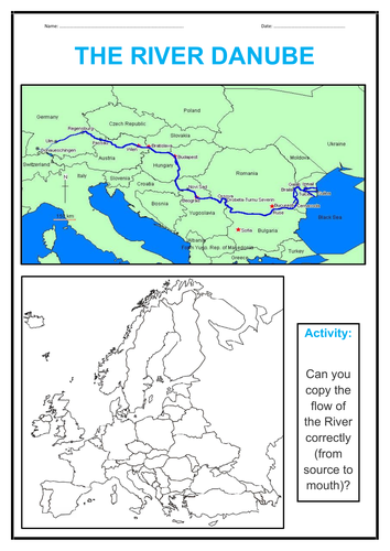 The River Danube - 7 pages of activities | Teaching Resources
