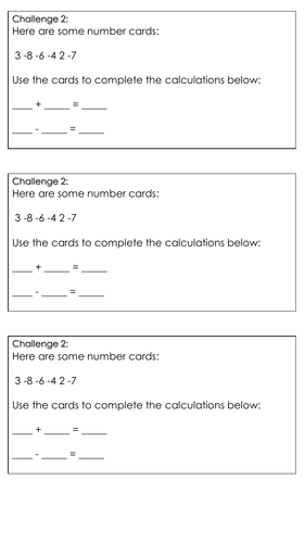 Year 6 Place Value - Negative Numbers | Teaching Resources