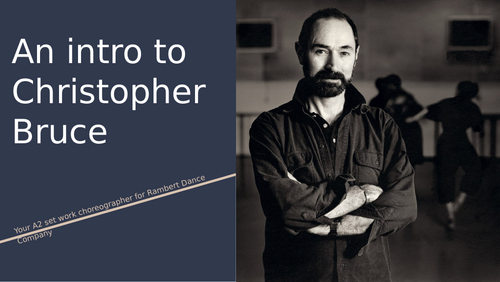 Introduction to Christopher Bruce (background, training, style ...