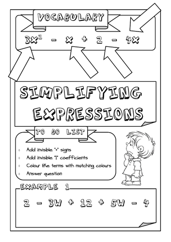 Simplifying expressions | Teaching Resources Simplifying expressions | Teaching Resources