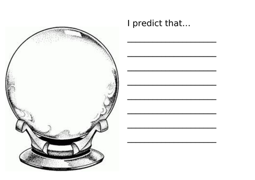 Prediction recording sheet | Teaching Resources Prediction recording sheet | Teaching Resources