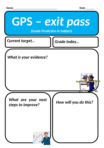 Exit pass - Grade prediction | Teaching Resources