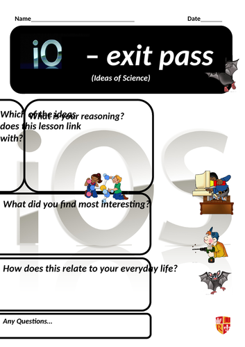 Exit pass - Ideas of science | Teaching Resources