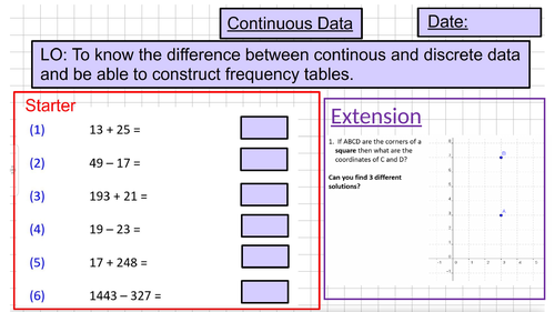 High school data collection resources
