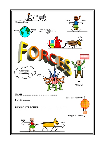 Introduction to Forces Work Book | Teaching Resources