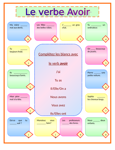 French Worksheets: Primary Language Teaching Resources ǀ Tes