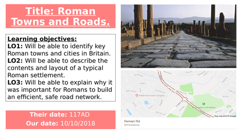 Roman Roads Ofsted Outstanding Lesson | Teaching Resources
