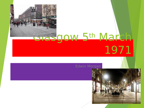 Glasgow 5th of March | Teaching Resources