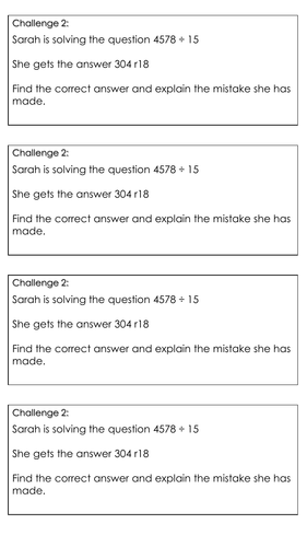 Year 6 Written Division (2 digit) | Teaching Resources