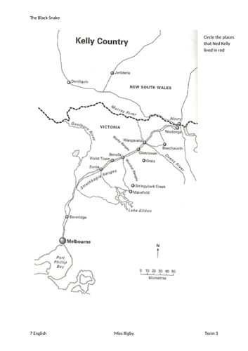 Ned Kelly English Unit - Black Snake - Unit Introduction | Teaching Resources