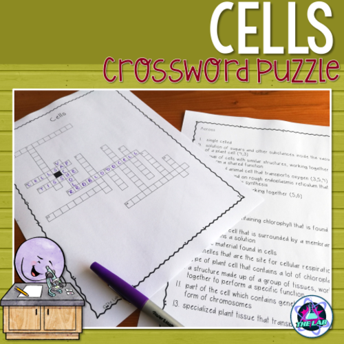 Cells Crossword Puzzle | Teaching Resources