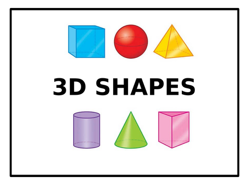 **3D Shapes - PowerPoint** | Teaching Resources