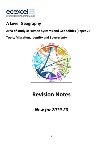 A Level Geography Edexcel - Migration, Identity and Sovereignty ...
