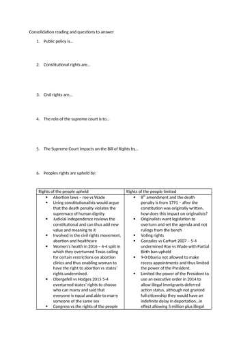 SCOTUS exam skills | Teaching Resources