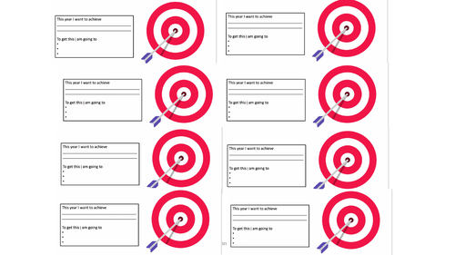 Target for the year | Teaching Resources