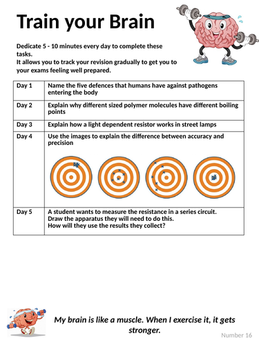Train your Brain 2 - AQA Retrieval Practice | Teaching Resources