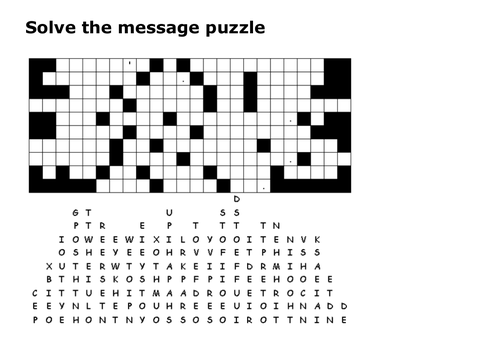 Solve the fallen phrase message puzzle from William Wallace | Teaching ...
