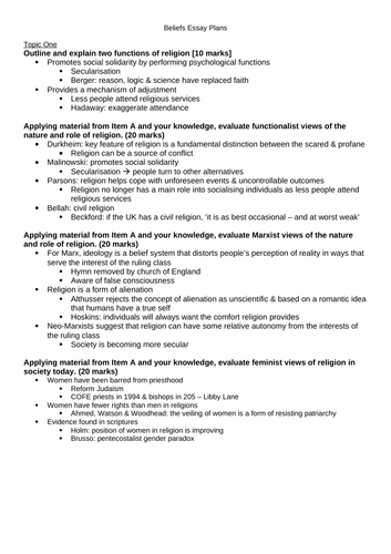 AQA A Level Sociology: Beliefs | Teaching Resources AQA A Level Sociology: Beliefs | Teaching Resources