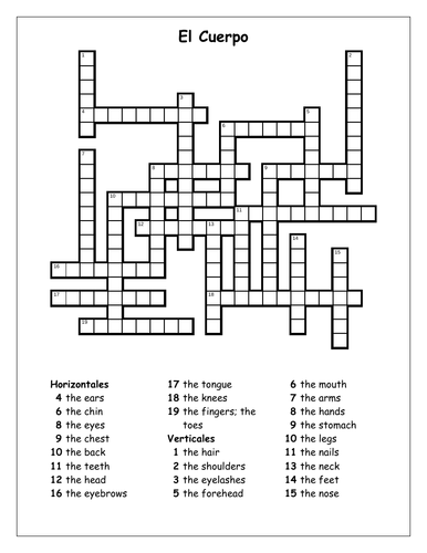 Cuerpo (Body in Spanish) Puzzles | Teaching Resources